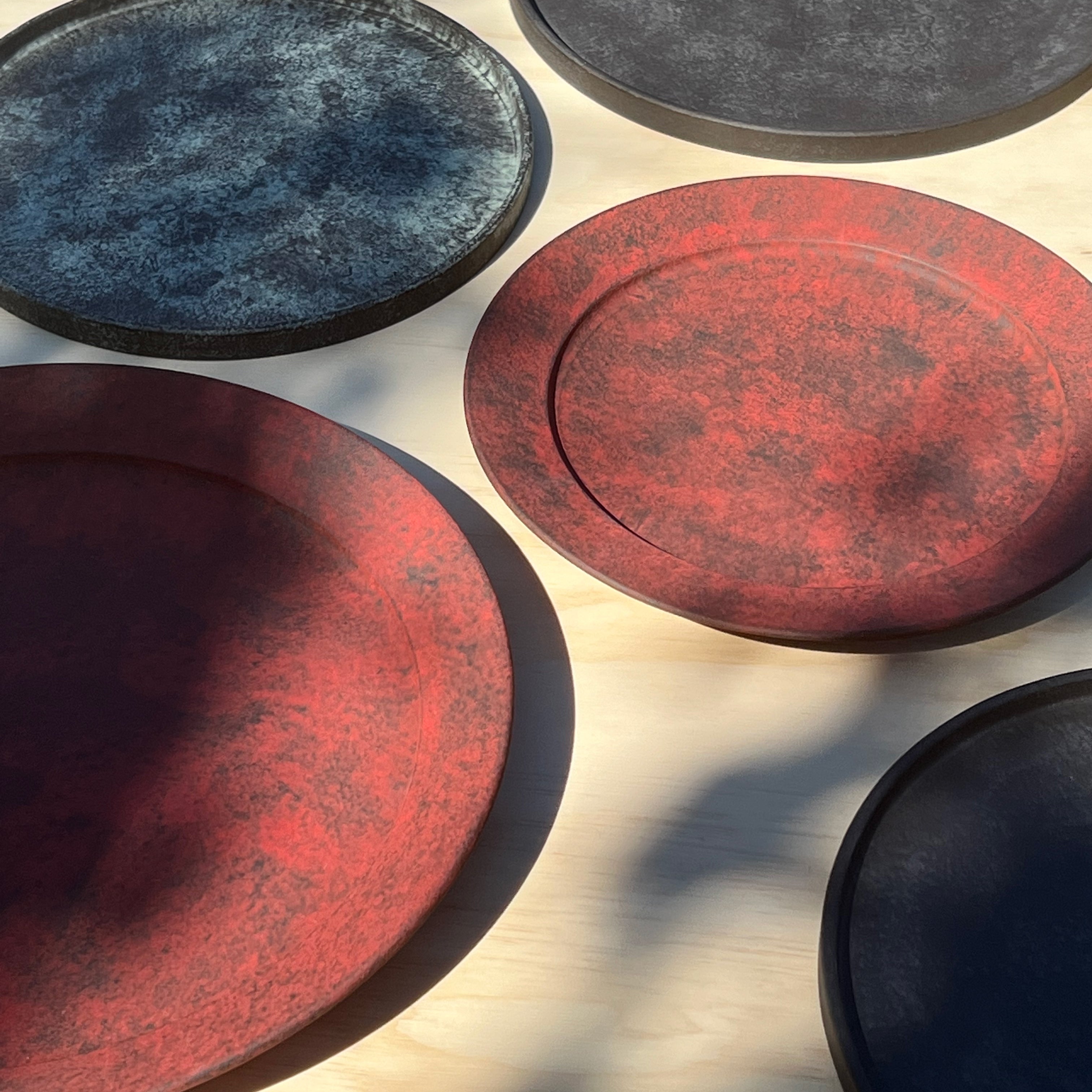 Red Rimmed Plate 8" – Chanoyu Stories